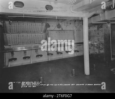 USS North Carolina crew mess NARA BS 29219 Stock Photo - Alamy