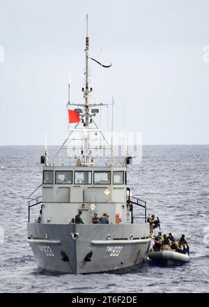 USS Paul Hamilton action 120406 Stock Photo - Alamy