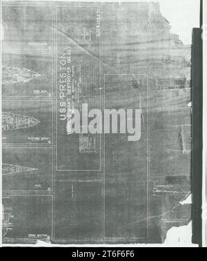 USS Preston (DD-19)- Booklet of General Plans - General Information ...