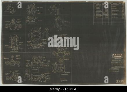 USS Preston (DD-19)- Castings for Aux. Steam and Exh. Piping in Engine ...