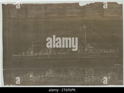 USS Preston (DD-327)- Booklet of General Plans - Superstructure. - Main ...