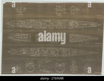 USS Preston (DD-327)- Booklet of General Plans - Cover Sheet Stock ...