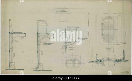 USS Puritan (BM-1)- Plan Showing Passage and Bulkhead Separating Prison ...