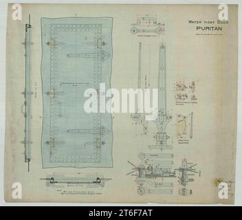 USS Puritan (BM-1)- Water-tight for Wing Passage Stock Photo - Alamy