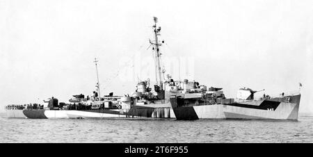 USS Robert Brazier (DE-345) underway on 2 June 1944 (BS 70303 Stock ...