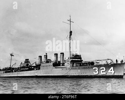USS Robert Smith (DD-324) at anchor, in the 1920s Stock Photo - Alamy