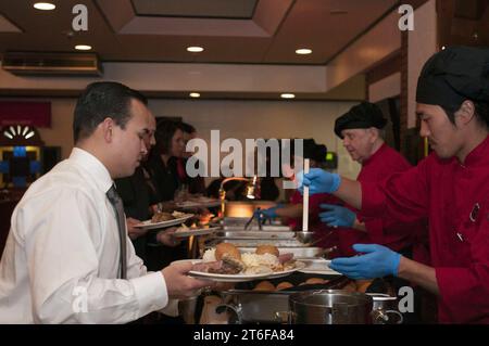 USS Ronald Reagan birthday ball 160226 Stock Photo - Alamy