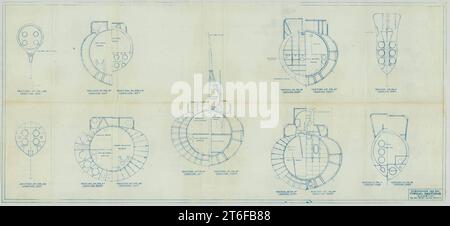 USS Roncador (SS-301)- Booklet of General Plans - Main Deck Stock Photo ...