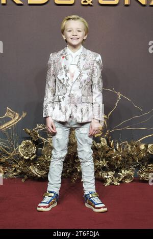 London, UK. Dexter Sol Ansell at the world premiere of The Hunger Games ...