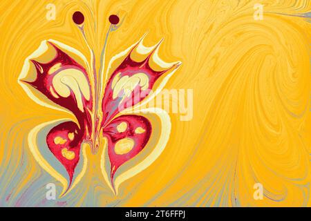 Trendy Animal Paint. Wildlife Animals & Insects marbling pattern for ...