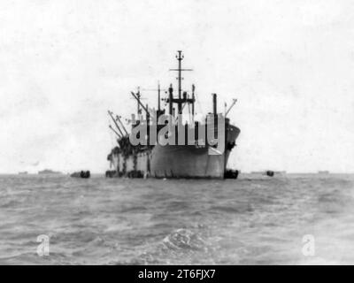 USS Sibley (APA-206) at anchor, circa in 1946 Stock Photo - Alamy
