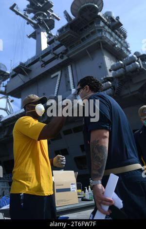 USS Theodore Roosevelt New Phase of Recovery 200501 Stock Photo - Alamy