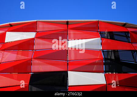 Facade of the Bozsik Arena, named for Hungarian footballer Jozsef ...