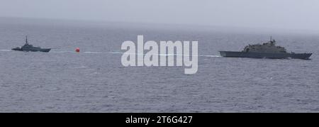USS Wichita (LCS-13) and Jamaica Defence Force Coast Guard patrol ...