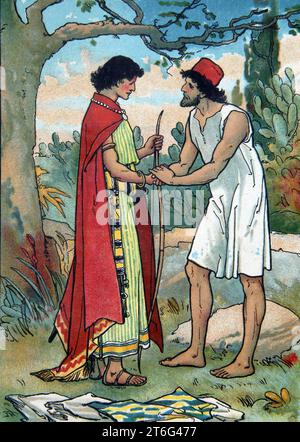 Bible Stories Illustration Of Samuel & David - 1 Samuel, xvi, 12, 13 ...