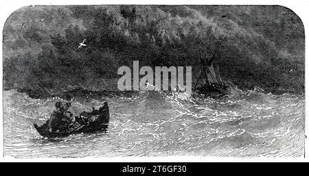 THE TEMPEST PROSPERO ADRIFT, SHAKESPEARE, 1860 engraving Stock Photo ...