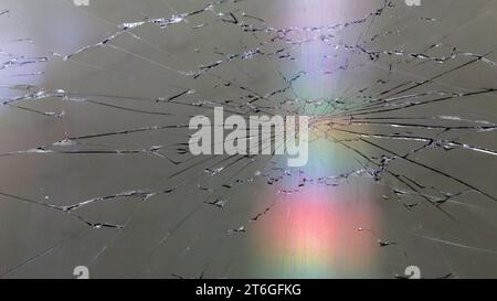 damaged LCD screen with cracks, full-frame background Stock Photo - Alamy