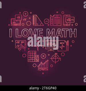Heart shape with math formulas for your design Stock Vector Image & Art ...