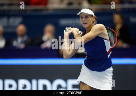 Varvara Gracheva in action during the Women's Singles Semi-final match ...