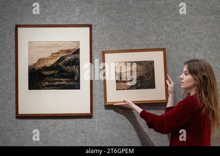 London, UK. 2 November 2023. Contemporary artist Florence Houston holds ...