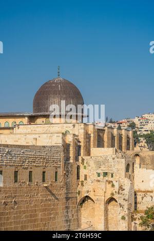 A view of the Al-Aqsa Mosque compound - The Dome of the Rock on the ...