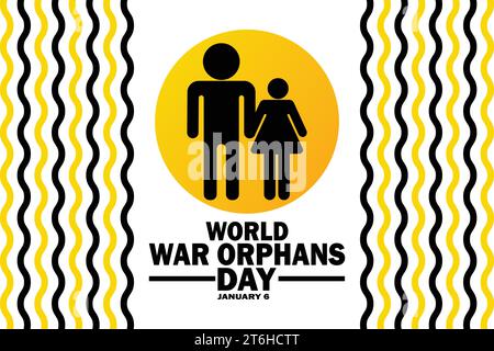 World War Orphans Day Vector illustration. January 6. Holiday concept ...