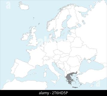 Location map of the HELLENIC REPUBLIC OF GREECE, EUROPE Stock Vector ...