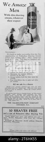 1927 Palmolive shaving cream ad Stock Photo - Alamy