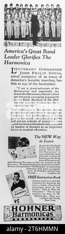 Hohner harmonica advertisement Stock Photo - Alamy