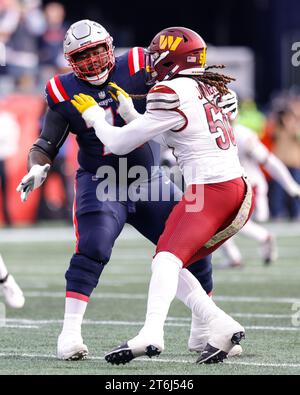 Washington Commanders defensive end Andre Jones Jr. (50) in action ...