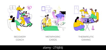 Recovery coach isolated cartoon vector illustrations Stock Vector Image ...