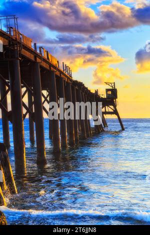 Catherine Hill bay Middle Camp beach on Pacific coast of Australia soft ...