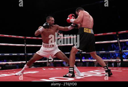 Brighton, UK. 10th Nov, 2023. Harlem Eubank vs Tommy Welch celebrates ...