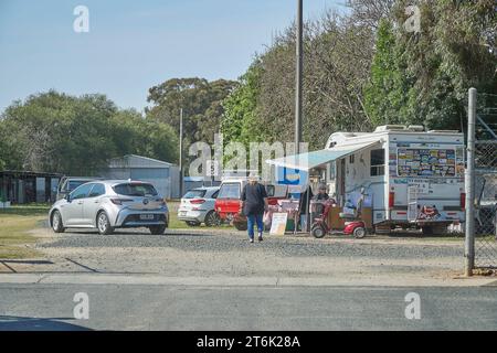 Kyabram, Victoria, Australia, 11th November 2023. Sign showing the ...