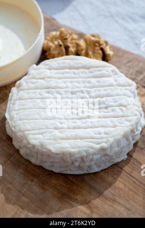Cheese collection, French Perail les Buissieres white soft cheese made ...