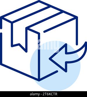 Order refund. Return goods to store. Delivery service. Pixel perfect ...