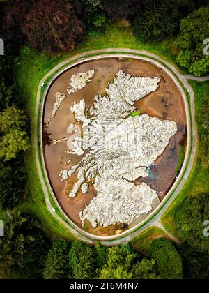 Great Polish Map of Scotland in Eddleston, Scottish Borders Stock Photo ...