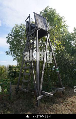 Hunting high stand in Vienna Woods Stock Photo - Alamy
