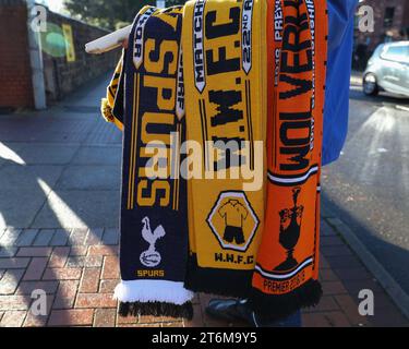 Wolverhampton Wanderers scarves for sale outside the ground ahead of ...