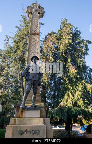 Burnham, UK. 11th November, 2023. A poppy outside Burnham Park Hall in ...