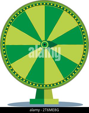 Blank wheel of fortune 12 slots icon. Clipart image isolated on white ...
