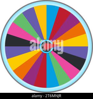 Blank wheel of fortune 12 slots icon. Clipart image isolated on white ...