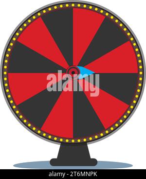 Blank wheel of fortune 12 slots icon. Clipart image isolated on white ...