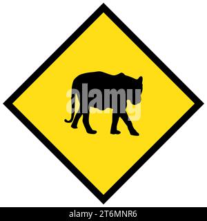 The tiger icon is black, on a white background Stock Vector Image & Art ...