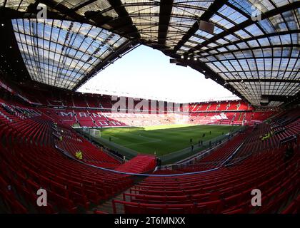 A general view of Old Trafford during the Premier League match ...