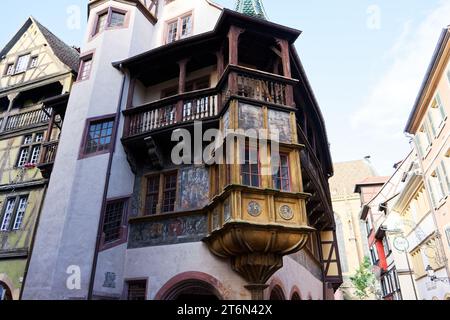 detailed view at french city Colmar at autumn time, pictures taken ...