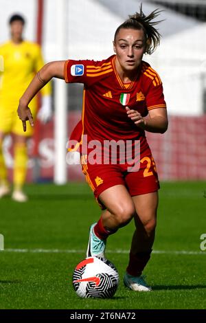 Giada Greggi of A.S. Roma Femminile is in action during the Women's ...