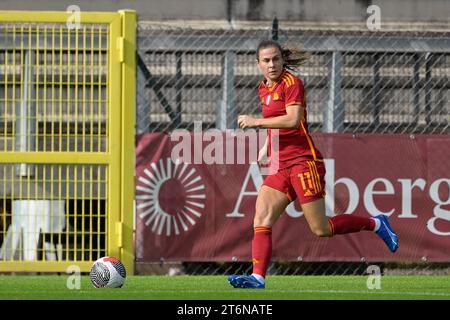 Emilie Haavi (11) AS Roma Femminile control the ball during the Final ...