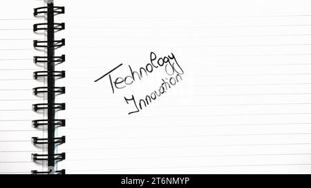 Handwriting text Technology Innovation. Concept meaning advanced net ...