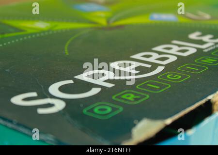 A photo of the green board game box 'Scrabble' Stock Photo - Alamy